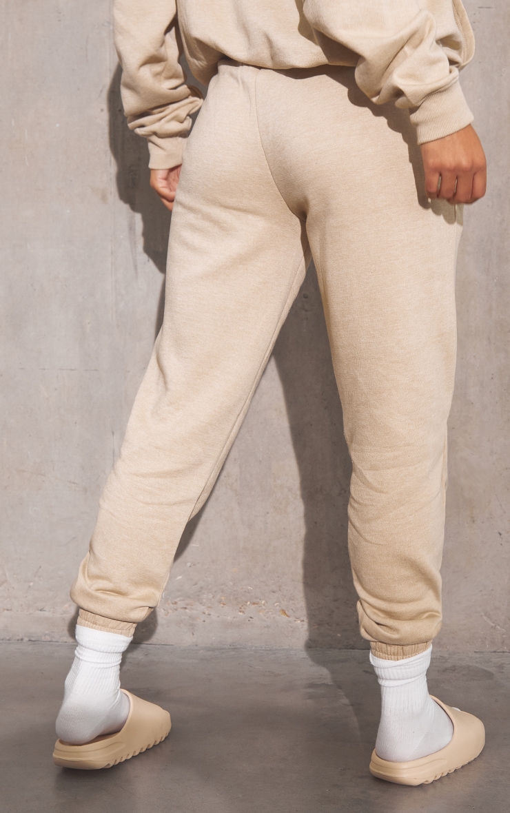 PRETTYLITTLETHING Oatmeal Oversized Cuffed Joggers | PrettyLittleThing