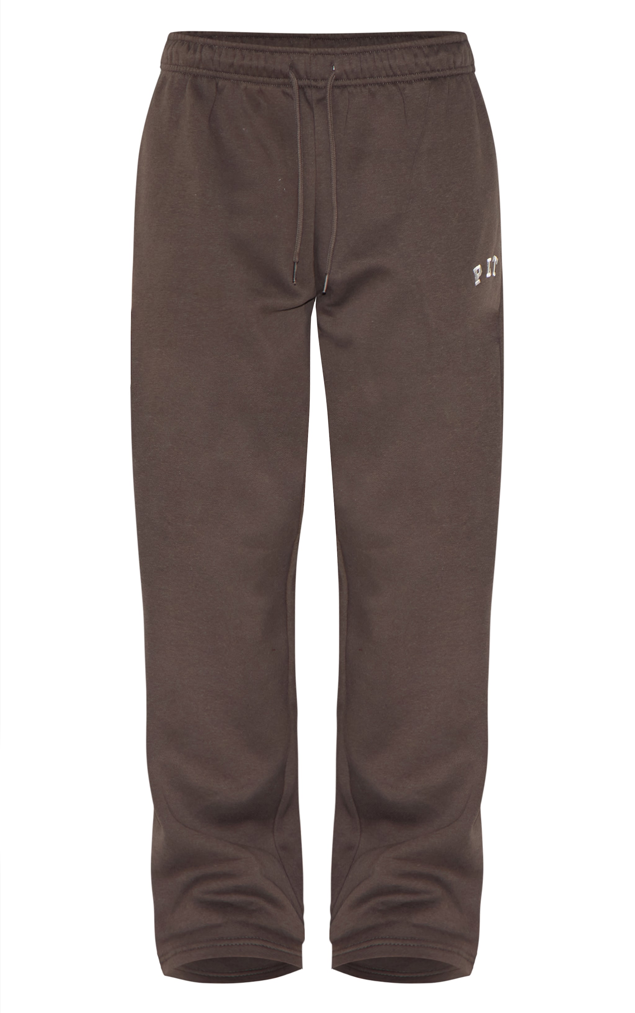 PLT Charcoal Logo Oversized Wide Leg Sweatpants | Sweat | PrettyLittleThing USA