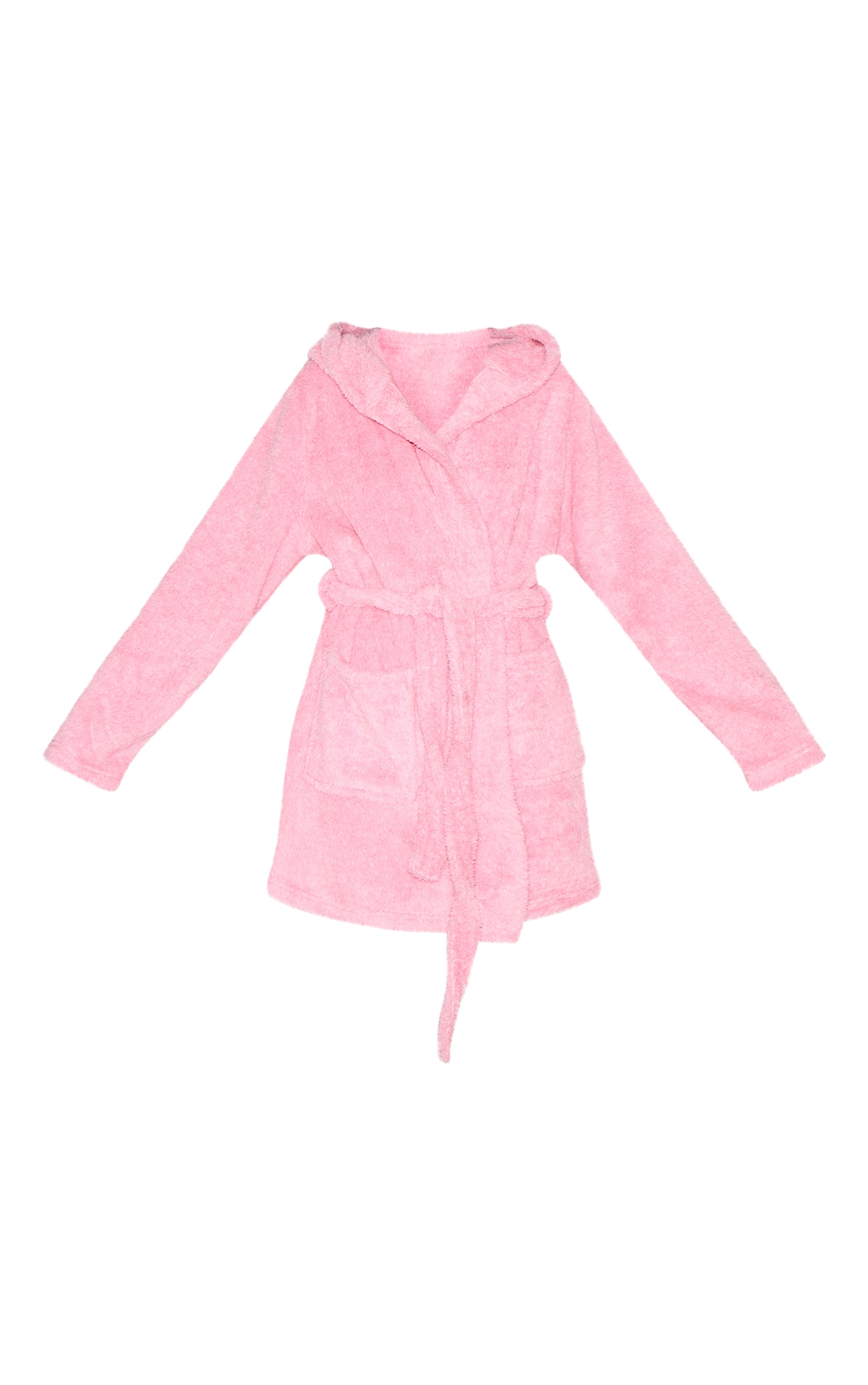 PRETTYLITTLETHING Pink Fluffy Bath Robe | Lingerie & Nightwear ...