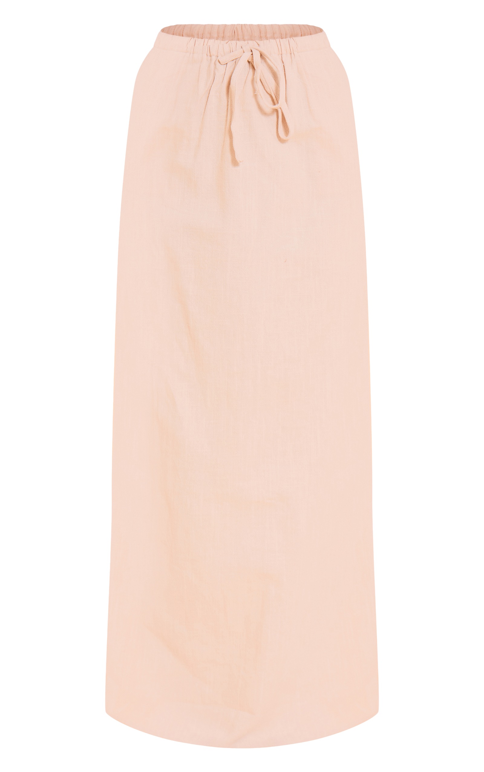 Petite Natural Premium Linen Drawstring Maxi Skirt | Petite | PLT AUS