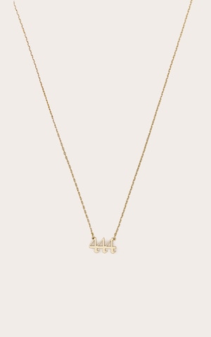 Real Gold Plated 444 Angel Number Necklace | Accessories ...