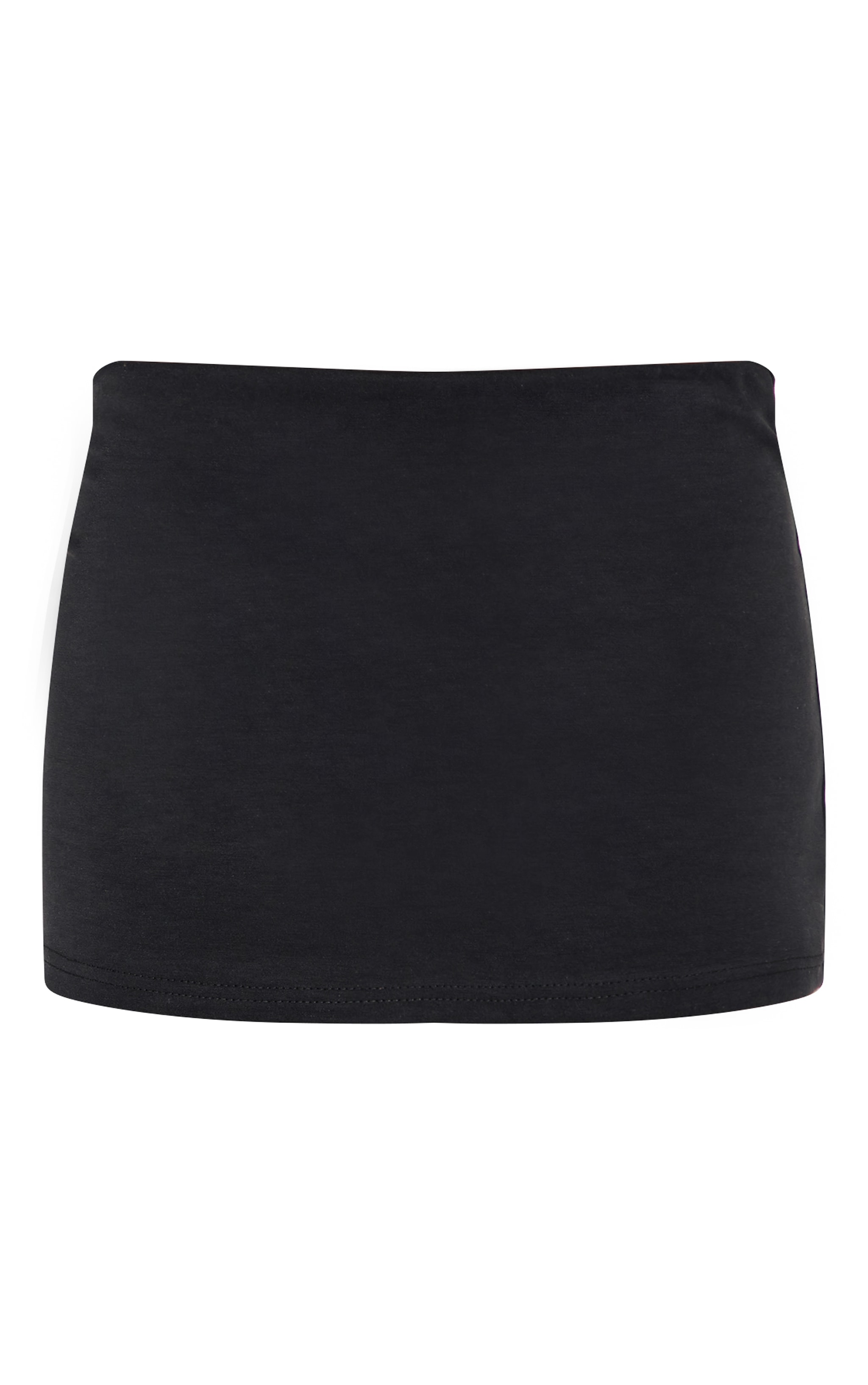 Black Soft Touch Mini Skirt Bottoms Prettylittlething Usa