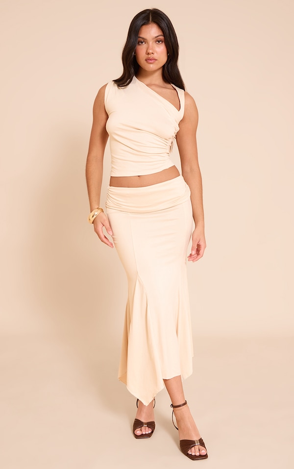 Cream Ruched Front Top | Co-ords | PLT