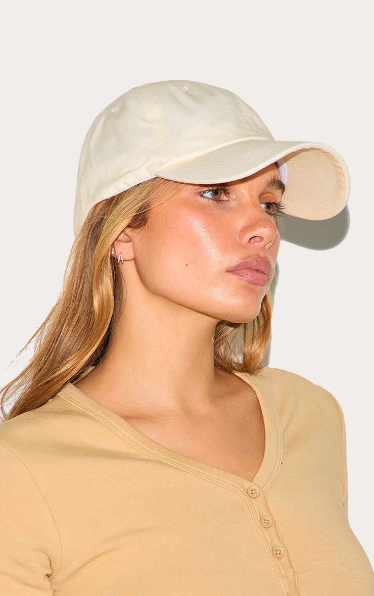 PRETTYLITTLETHING Cream Cap | Accessories | PrettyLittleThing USA