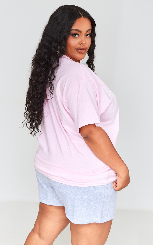 Plus Baby Pink Colorado 1995 Print T Shirt | Plus Size ...