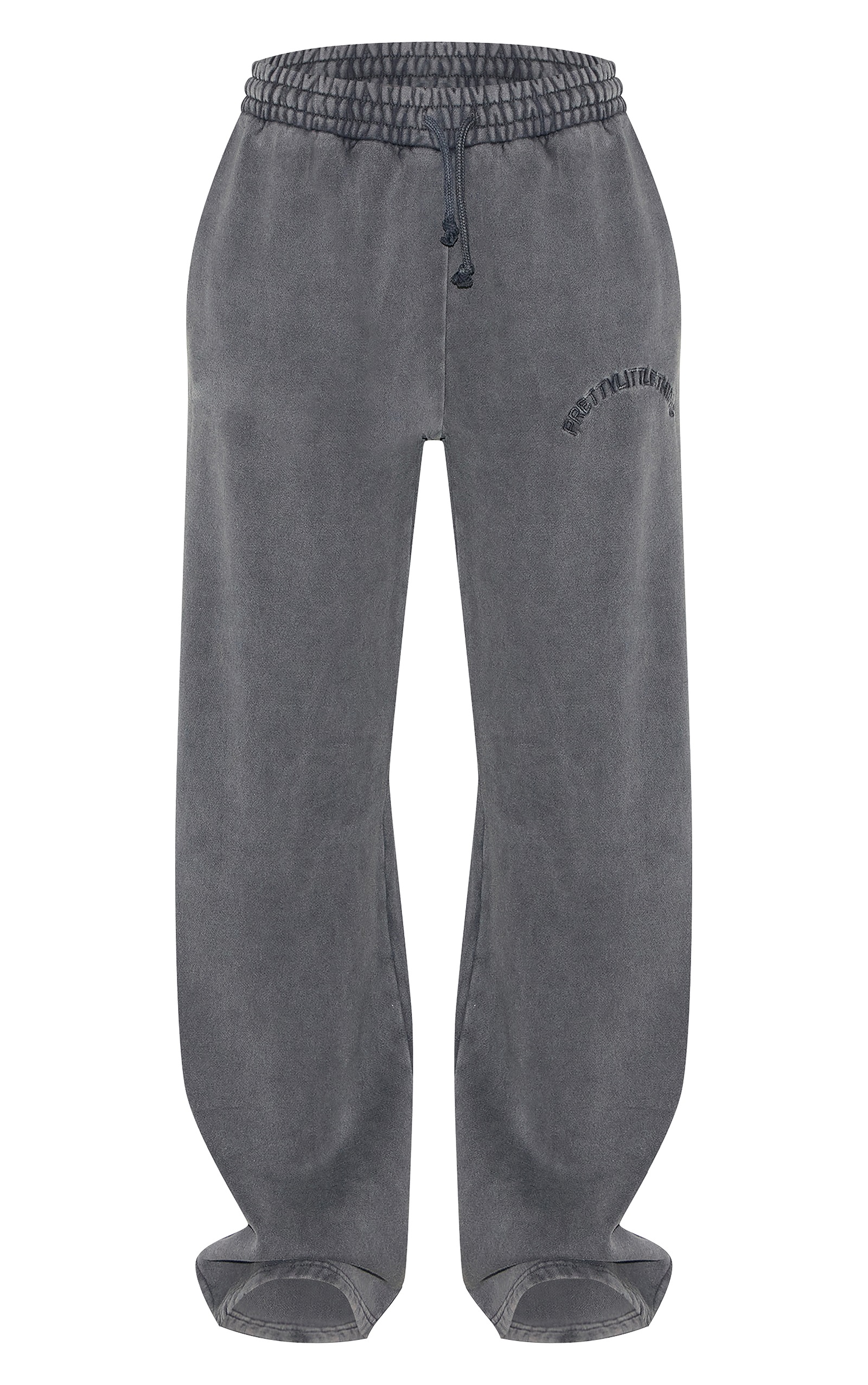 PLT Tall Charcoal Blue Drawstring Sweatpants | Tall | PrettyLittleThing USA