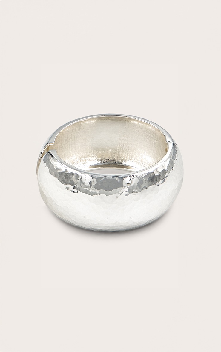 Silver Hammered Textured Cuff | Accessories | PLT