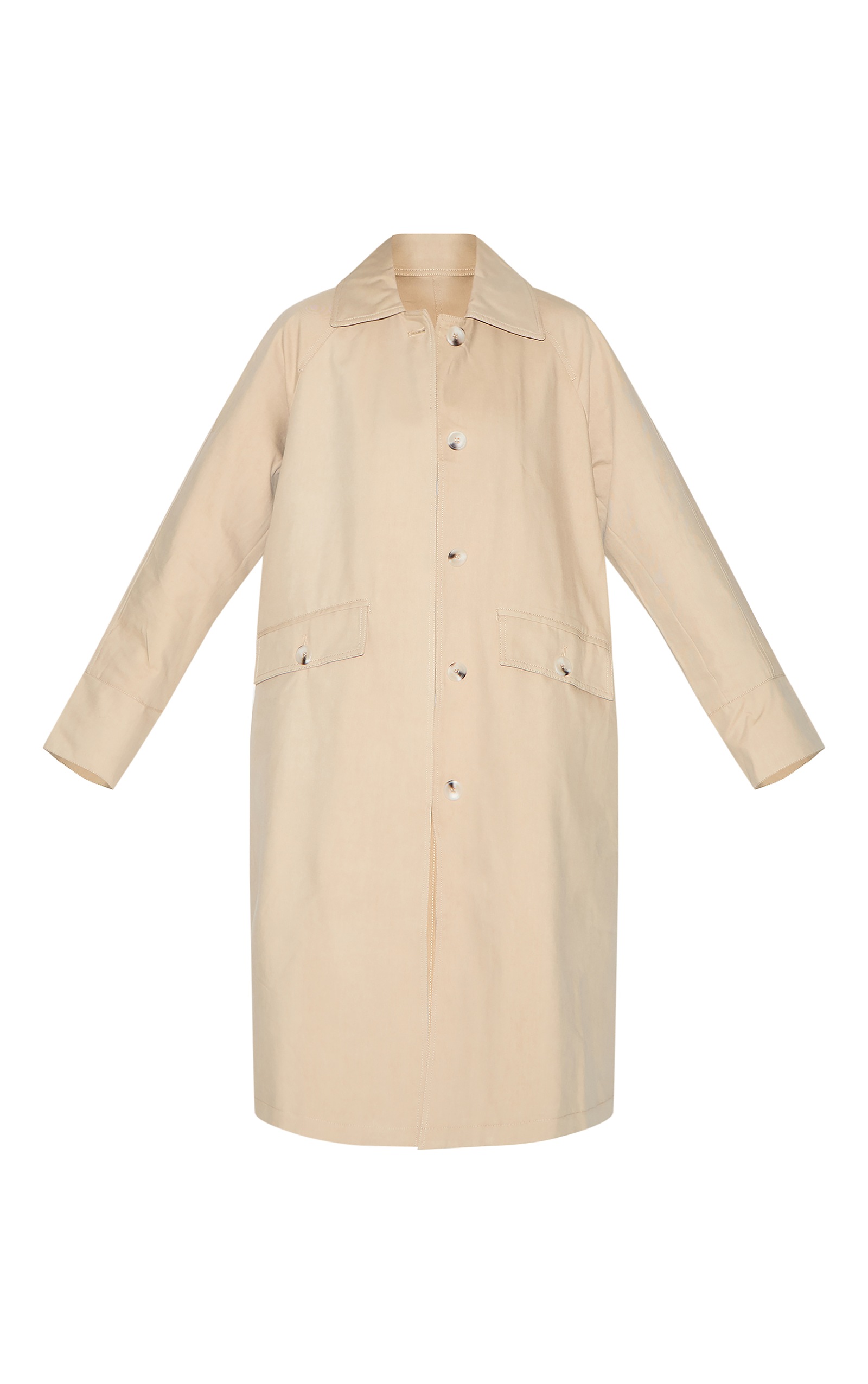 Beige Classic Button Through Mac | Outerwear | PLT AUS