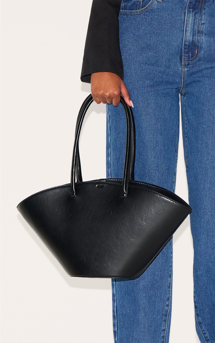 Black Pu Bucket Tote Bag | Accessories | PLT