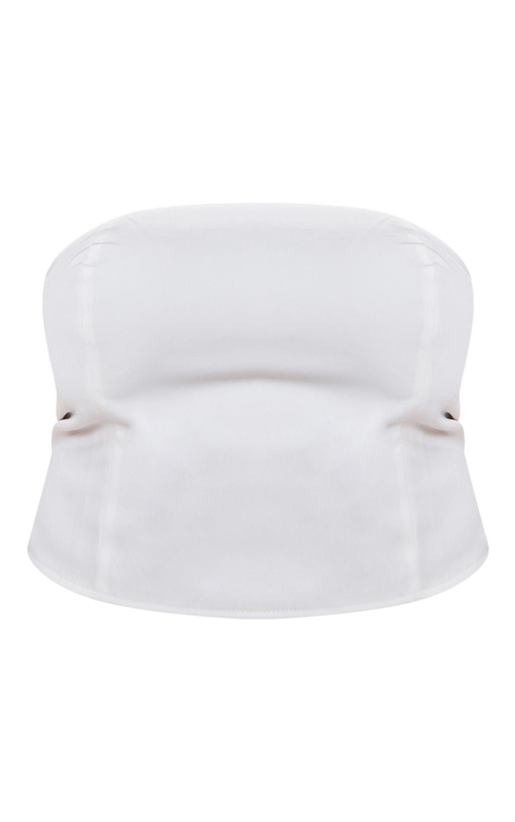 Plus White Woven Seam Detail Bandeau Top | Plus Size ...