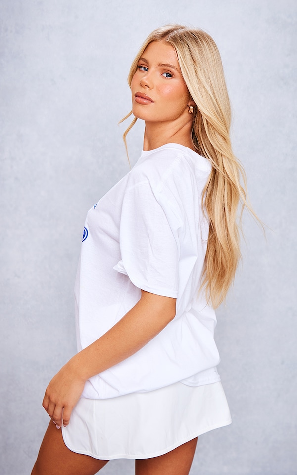 PRETTYLITTLETHING White Unexpected Printed T Shirt | Tops | PLT USA
