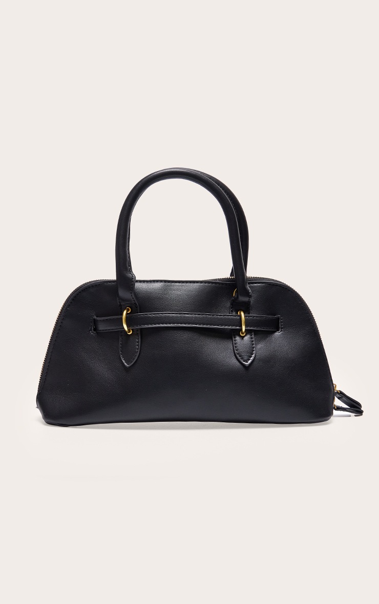 Black Mini Pu Bowling Handbag | Accessories | PLT
