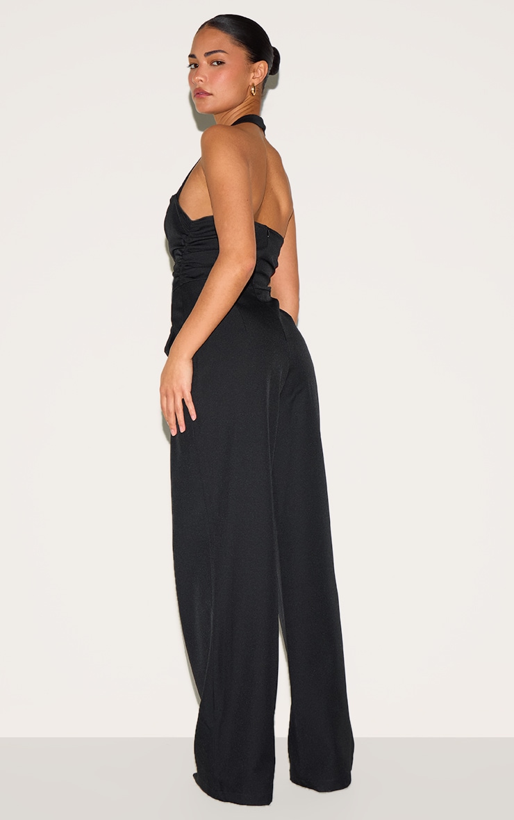 Petite Black Tailored Wide Leg Jumpsuit | Petite | PLT