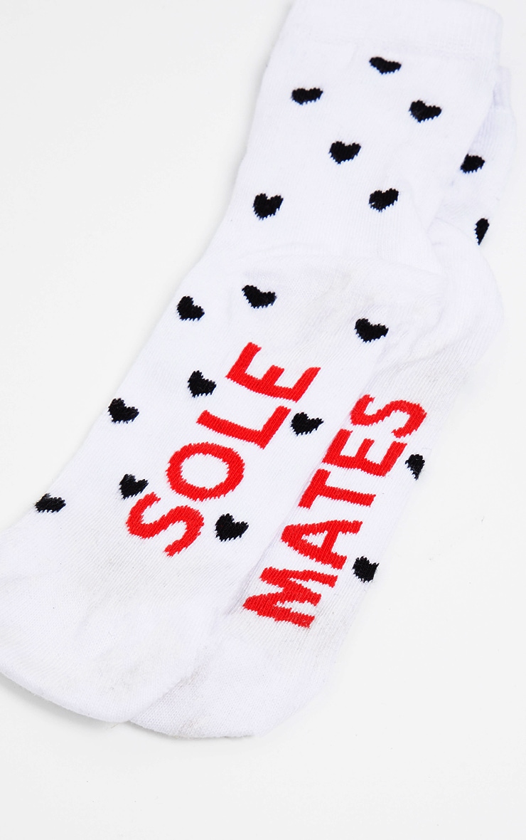 White Sole Mate Socks | Accessories | PrettyLittleThing USA