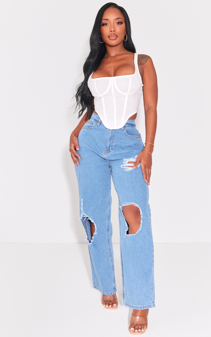 Women's Ripped Jeans | Distressed Jeans | PrettyLittleThing