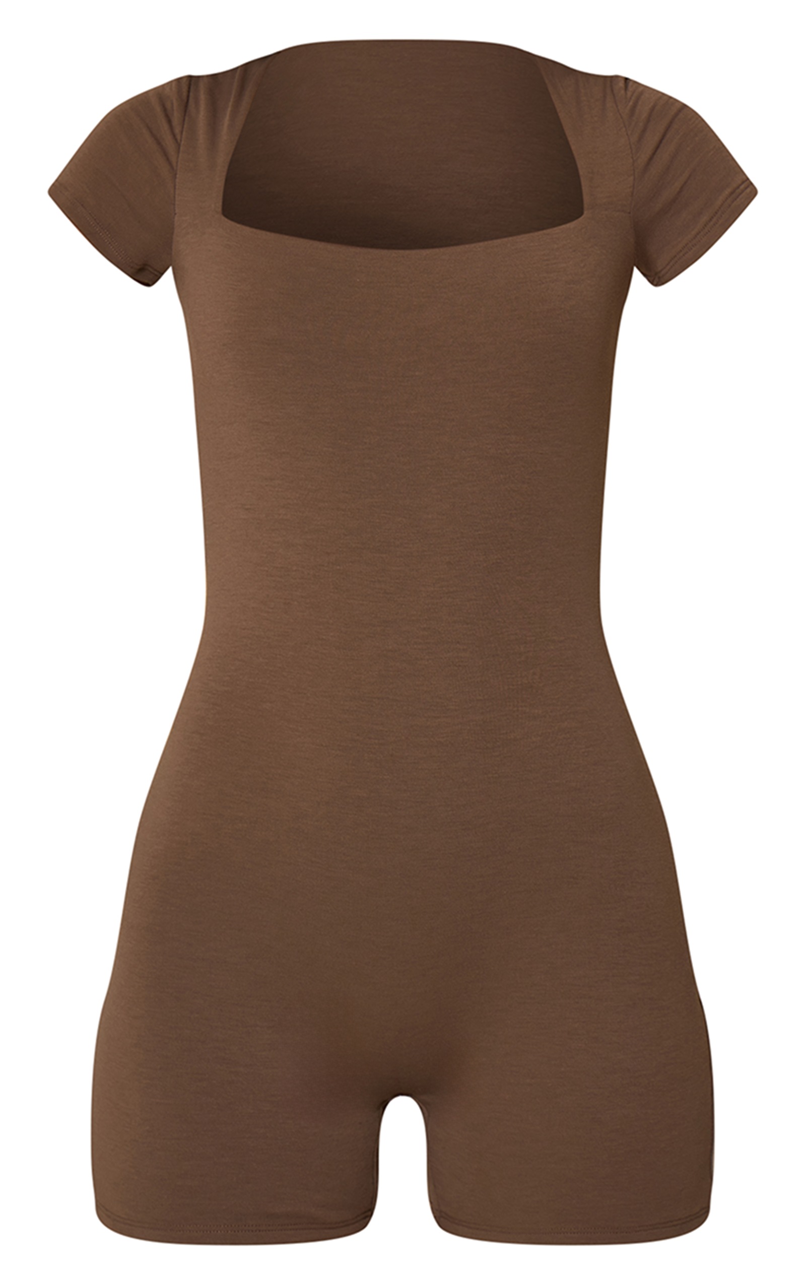 Mushroom Double Layer Contour Square Neck Unitard | Dresses | PLT