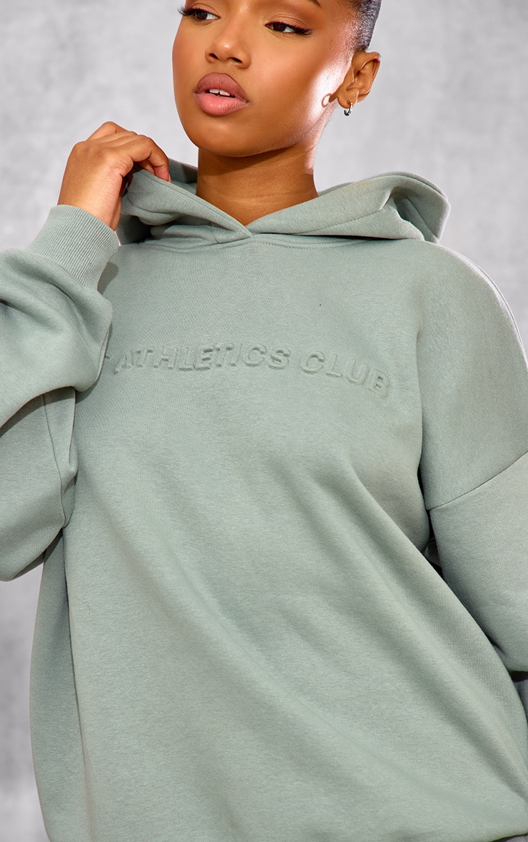 PLT Sage Athletics Club Embossed Graphic Hoodie | Sweat ...