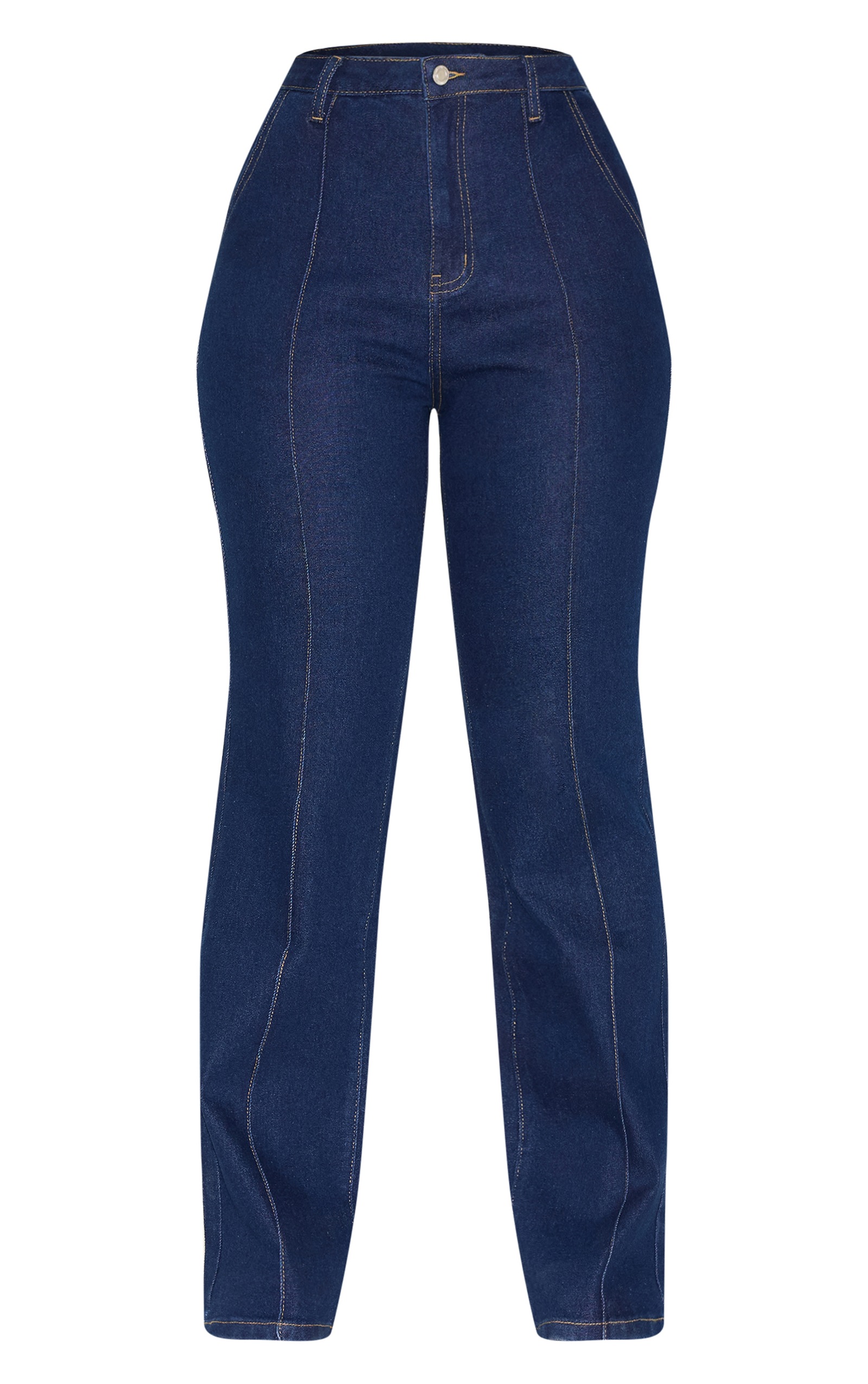 Shape Indigo Stretch Denim Highwaisted Pintuck Adjustable Back Jeans ...