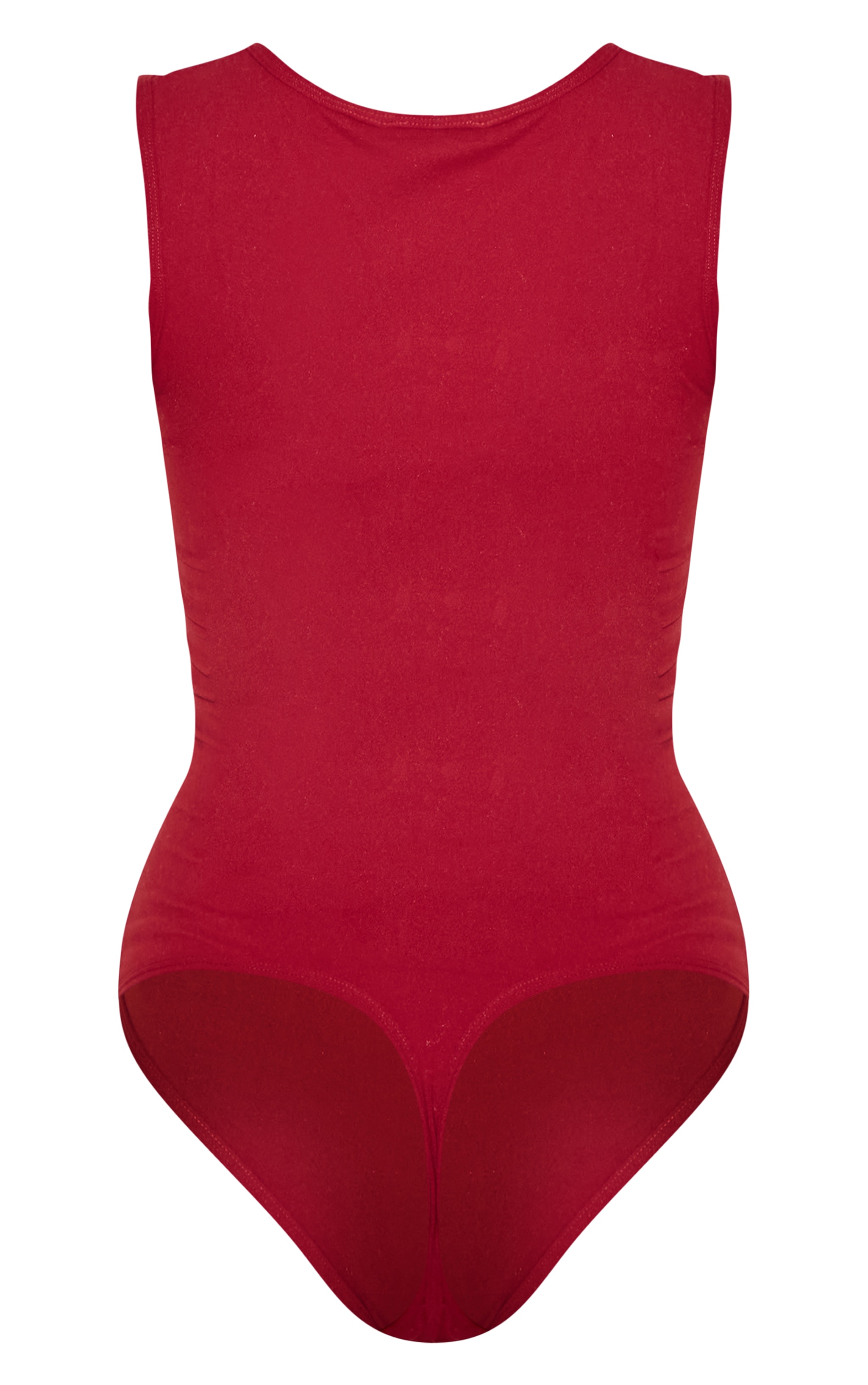 Burgundy Contour Jersey Square Neck Bodysuit | Tops | PrettyLittleThing