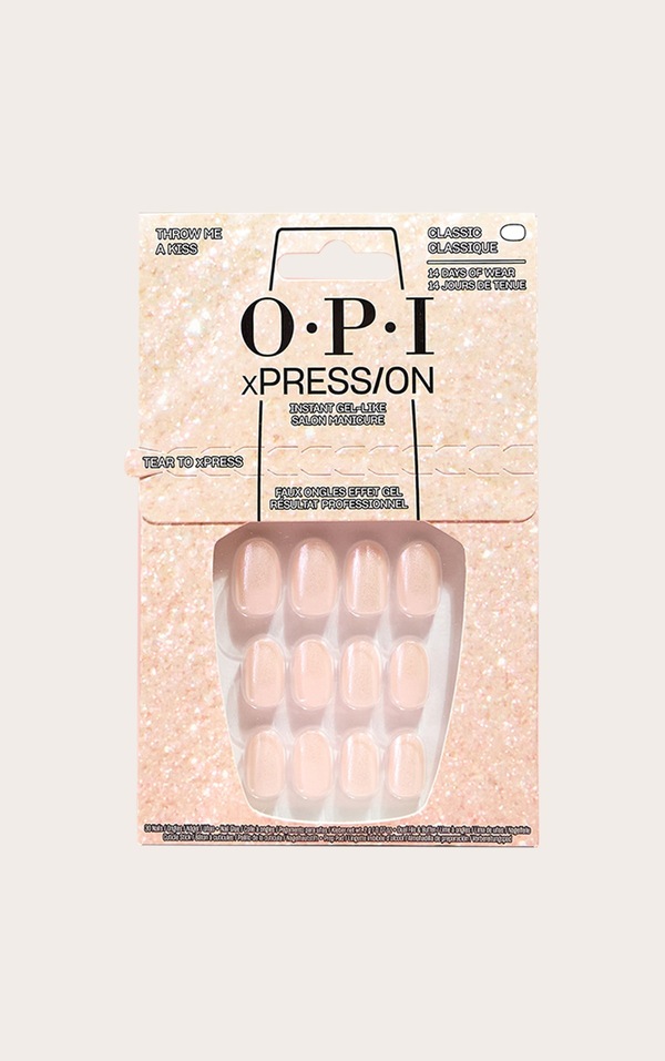 OPI Press On Nails Throw Me A Kiss | Beauty | PrettyLittleThing