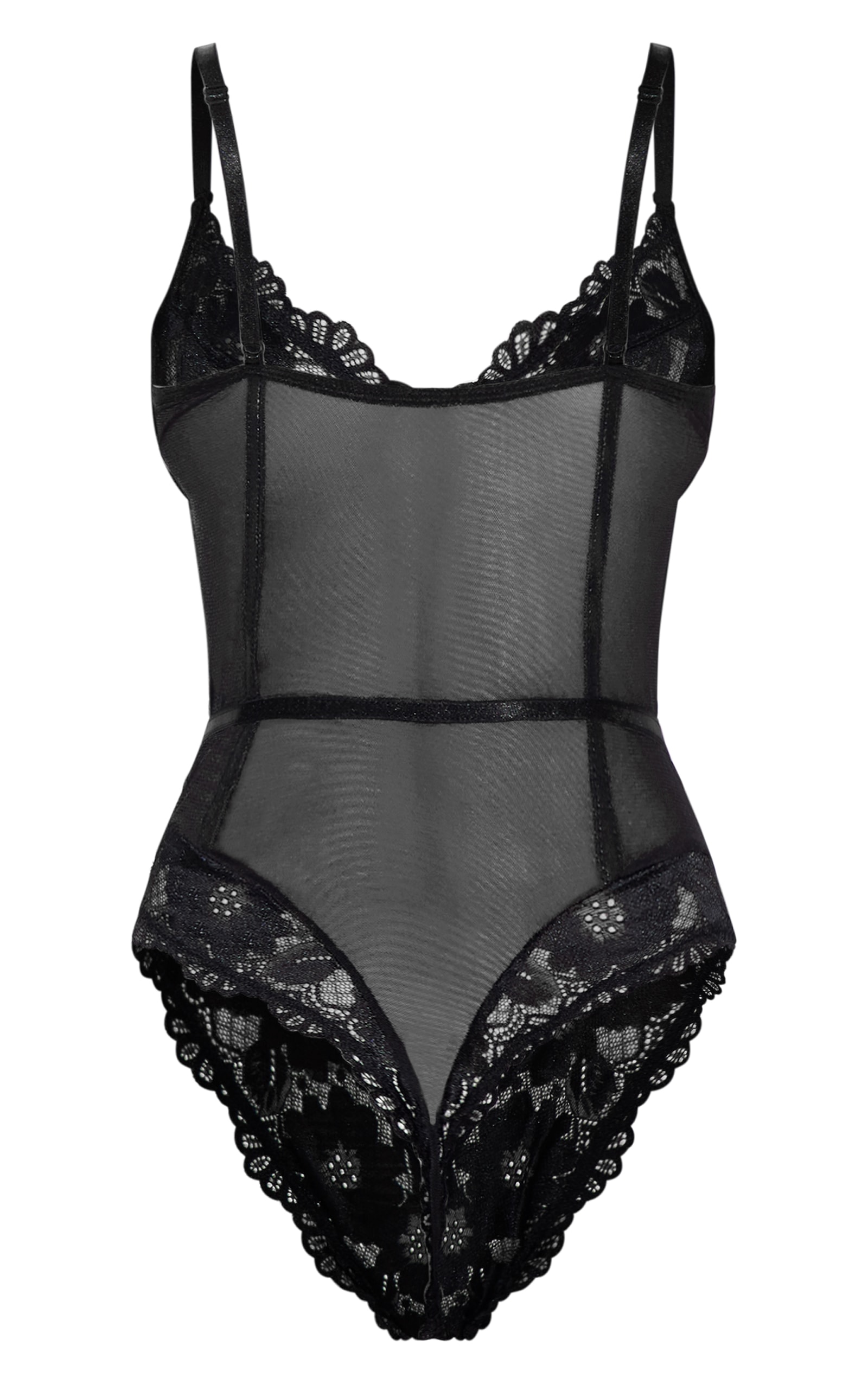 Black Underwired Cage Lace Body | Lingerie & Nightwear | PLT USA
