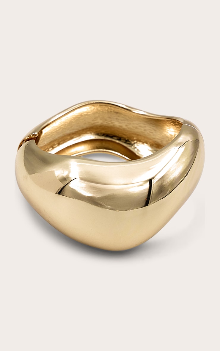 Gold Abstract Bangle | Accessories | PLT