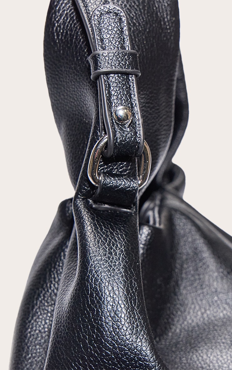 Black Slouchy Mini Pu Handbag | Accessories | PrettyLittleThing USA