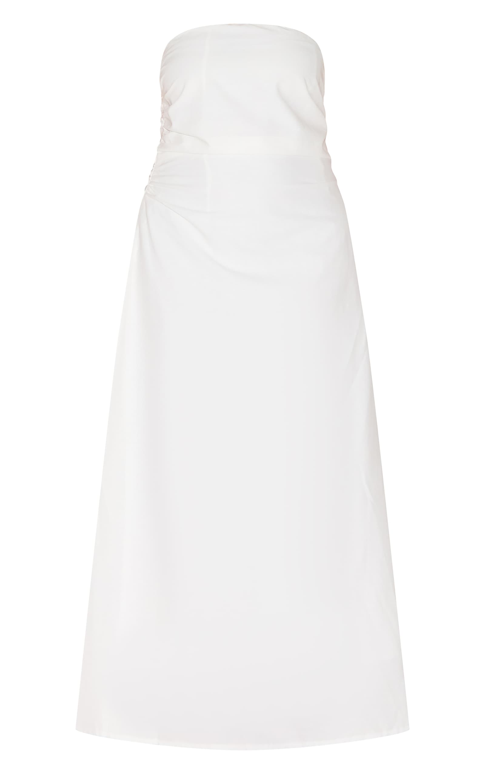 Plus White Maxi Bandeau Dress | Plus Size | PLT