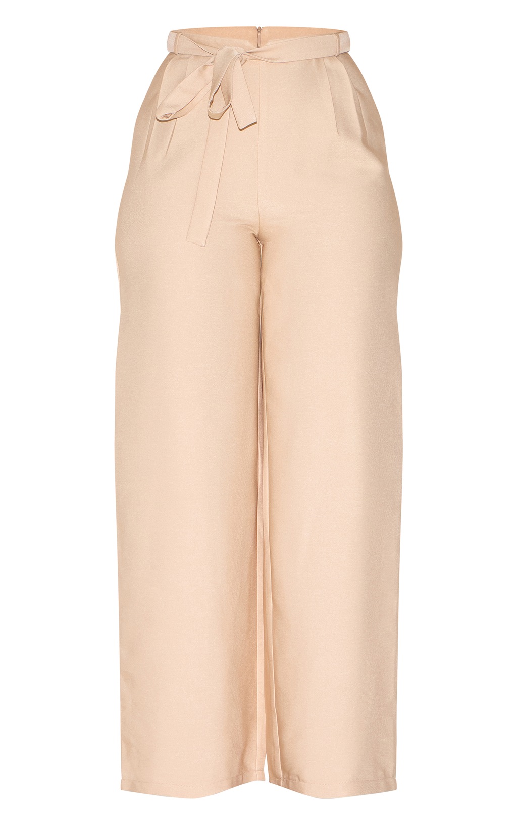Shape Sand Highwaisted Belted Wide Leg Trousers | Shape | PLT