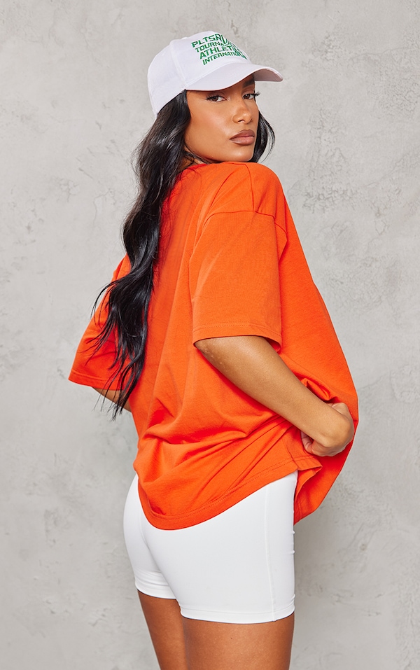 Red Cotton Oversized T-shirt | Tops | PLT IRE