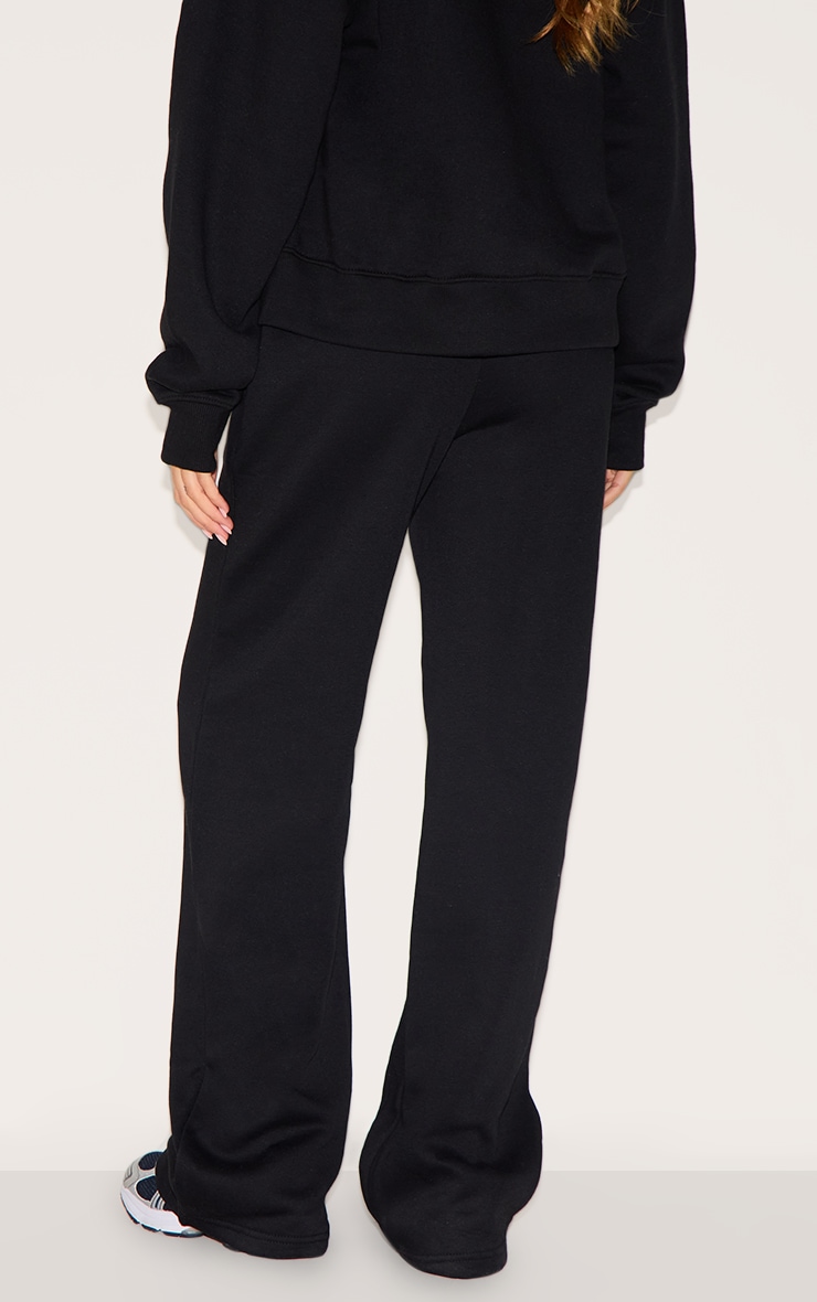 Black Oversized Drawstring Wide Leg Sweatpants | Athleisure ...