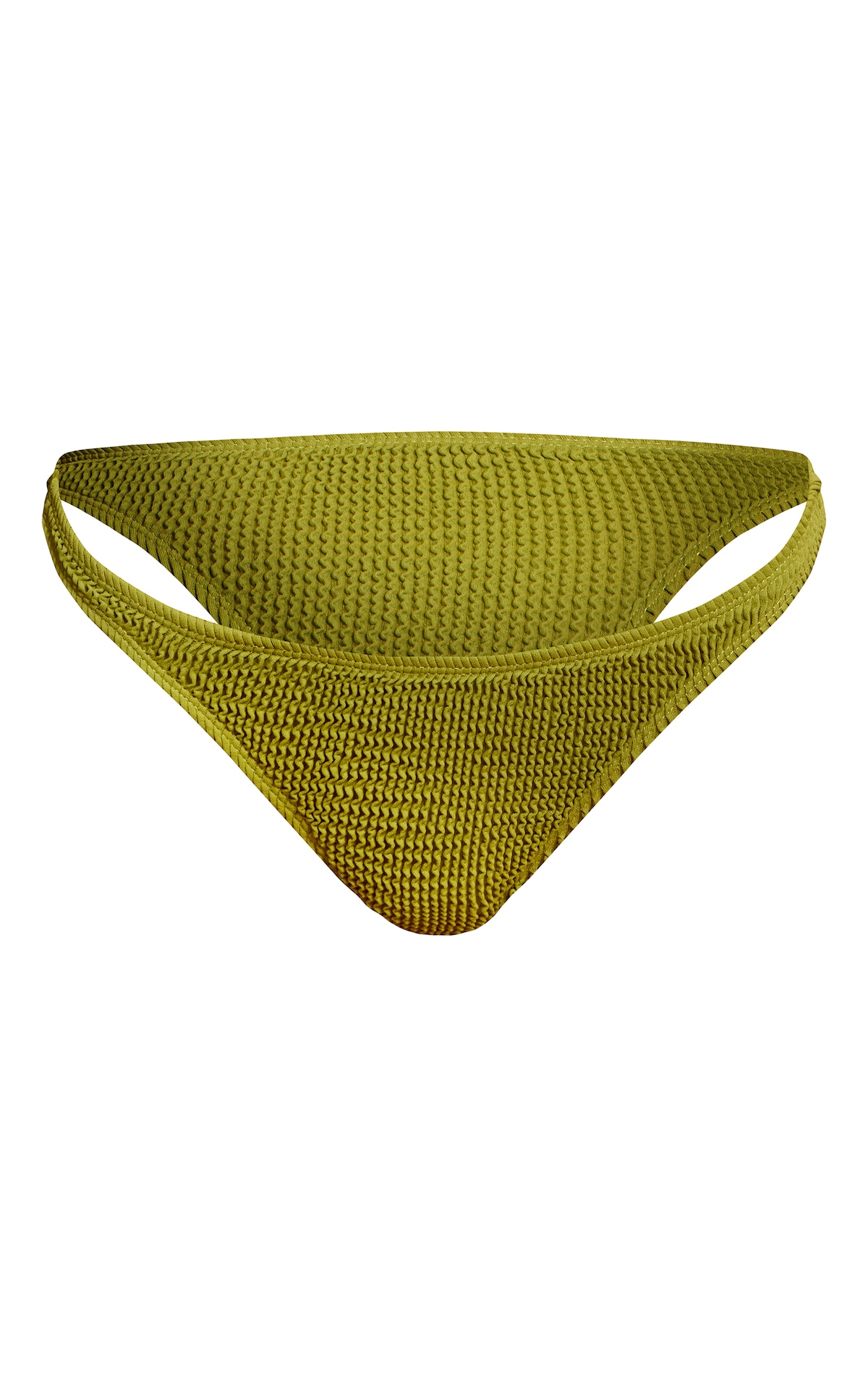 Olive Crinkle Tanga Bikini Bottoms | Swimwear | PLT