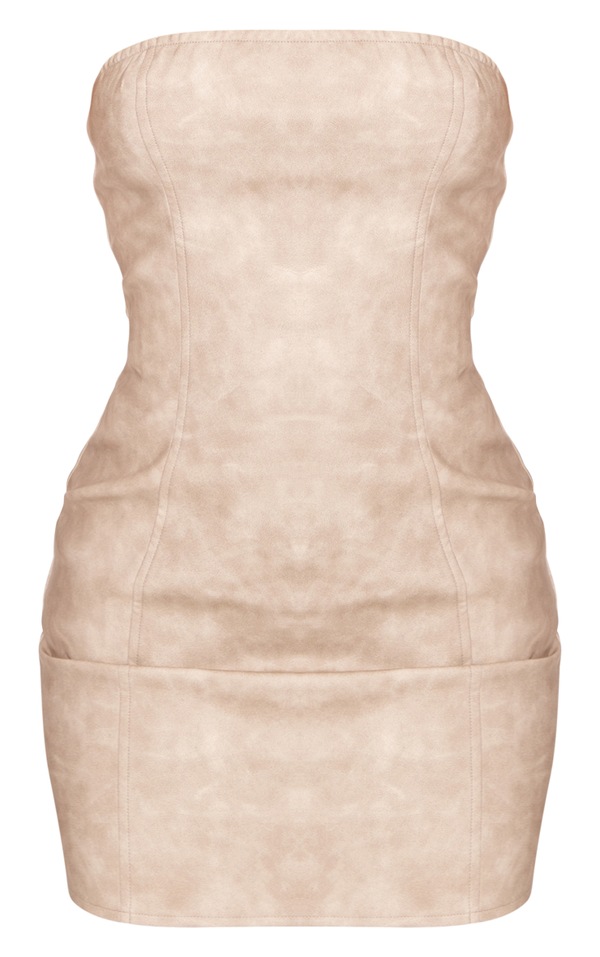 Stone Acid Wash Seam Detail Bandeau Bodycon Dress | Dresses ...