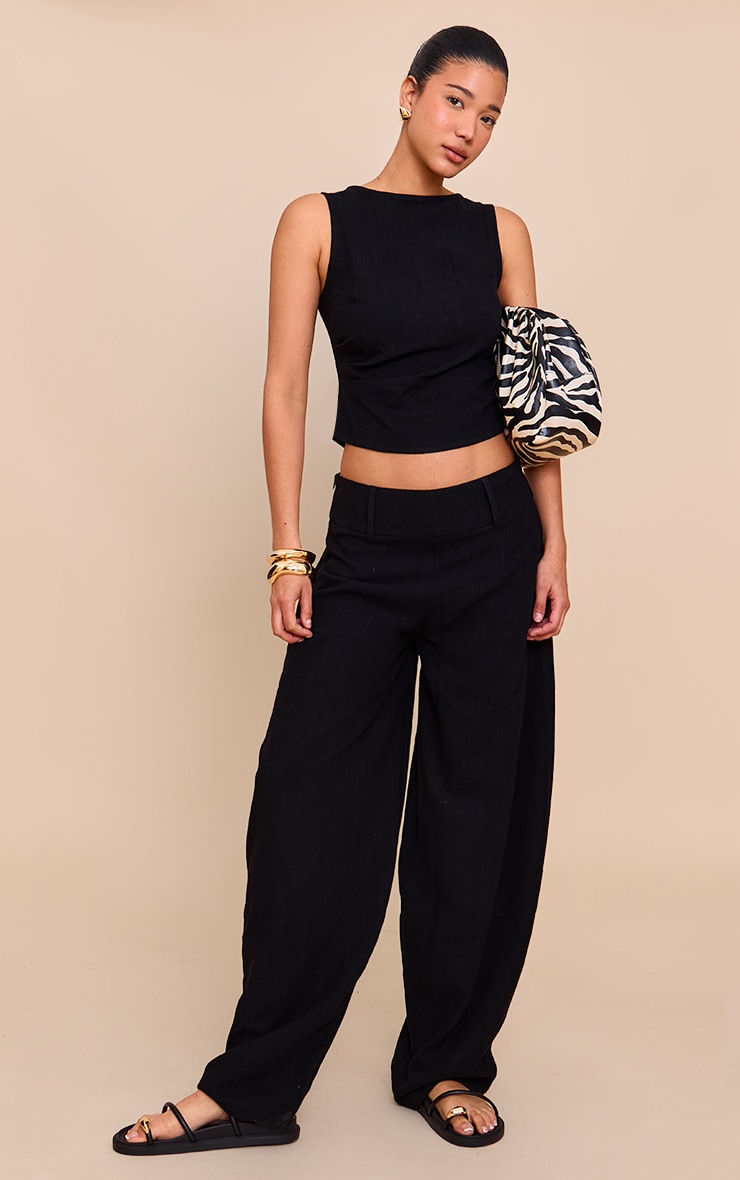 Black Longline Vest Top | Co-ords | PLT USA