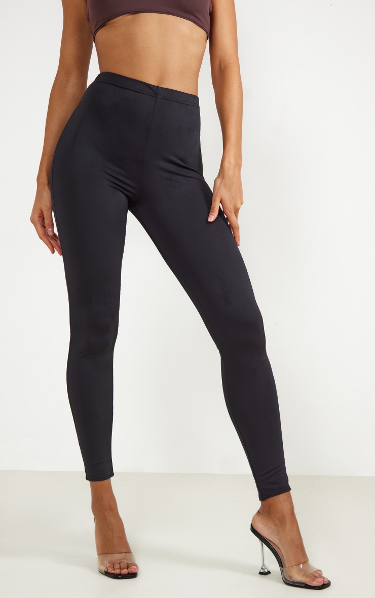 Black Matte Sculpt Leggings | Bottoms | PrettyLittleThing