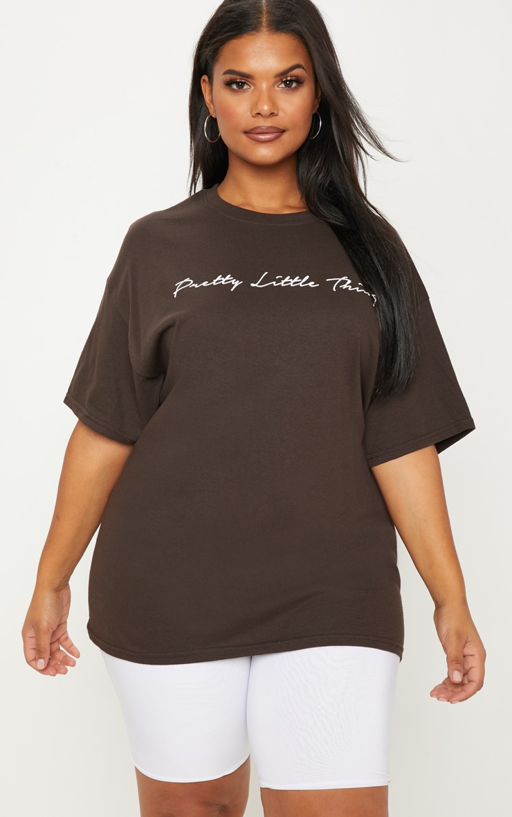 Plt Plus Chocolate Slogan T-Shirt | Plus Size | PLT