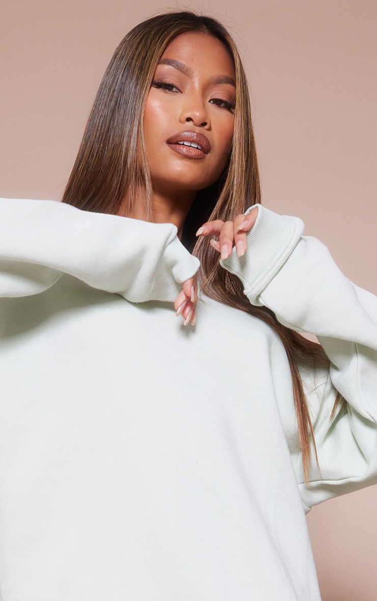 Mint Oversized Sweatshirt | Tops | PrettyLittleThing CA