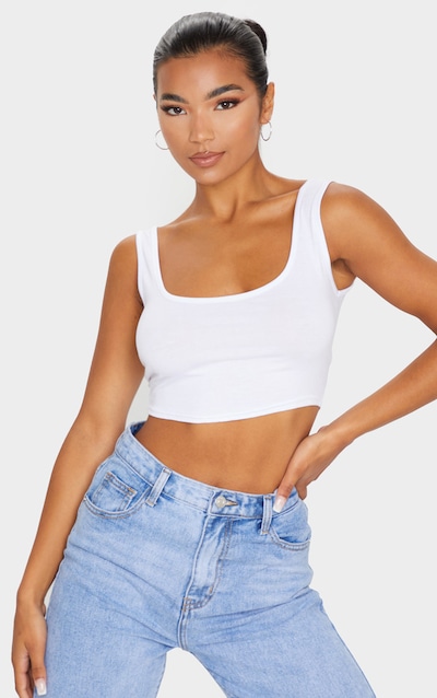 Women's White Crop Tops | PrettyLittleThing