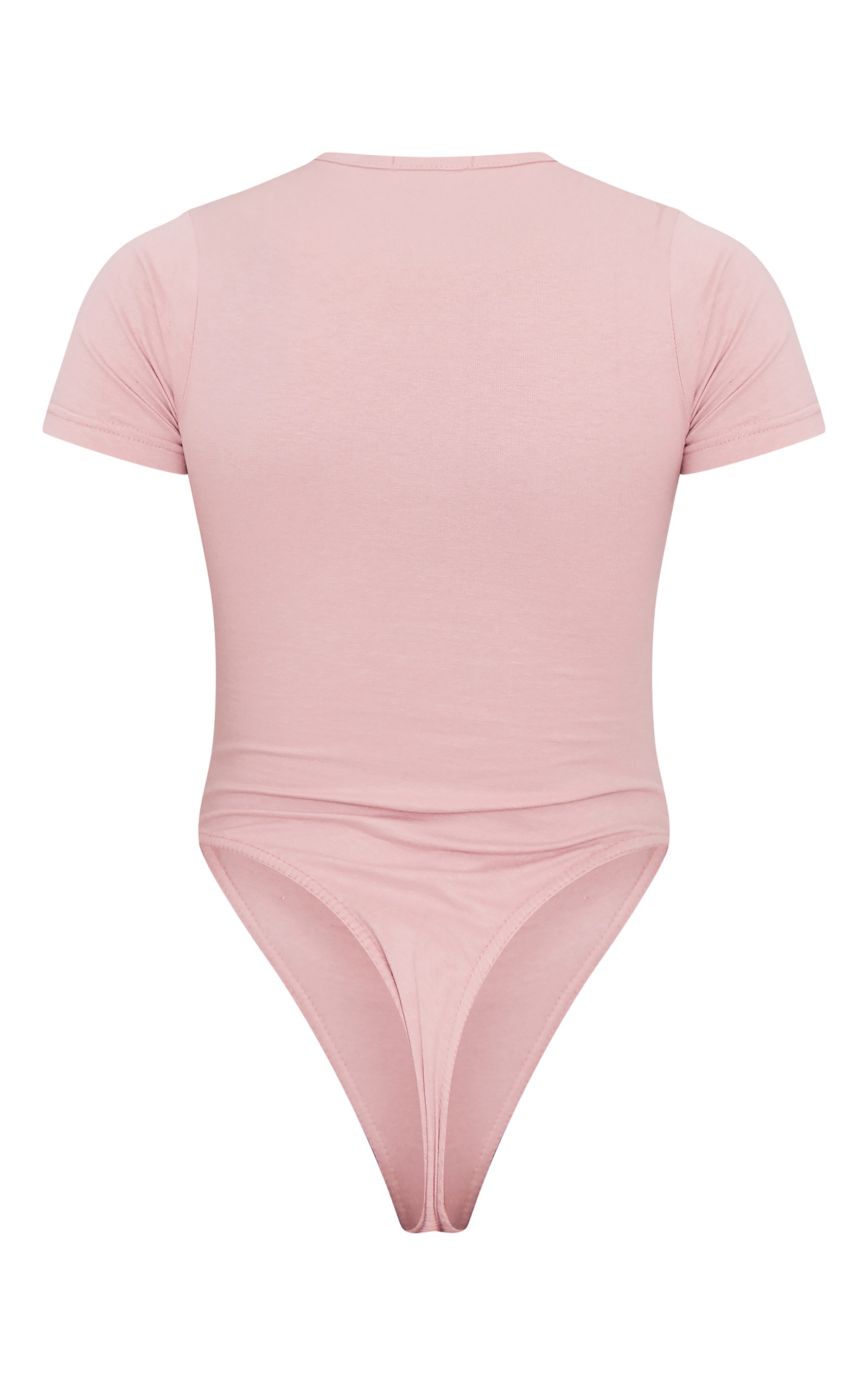 PLT Light Pink Logo Short Sleeve Bodysuit | Sweat | PrettyLittleThing AUS