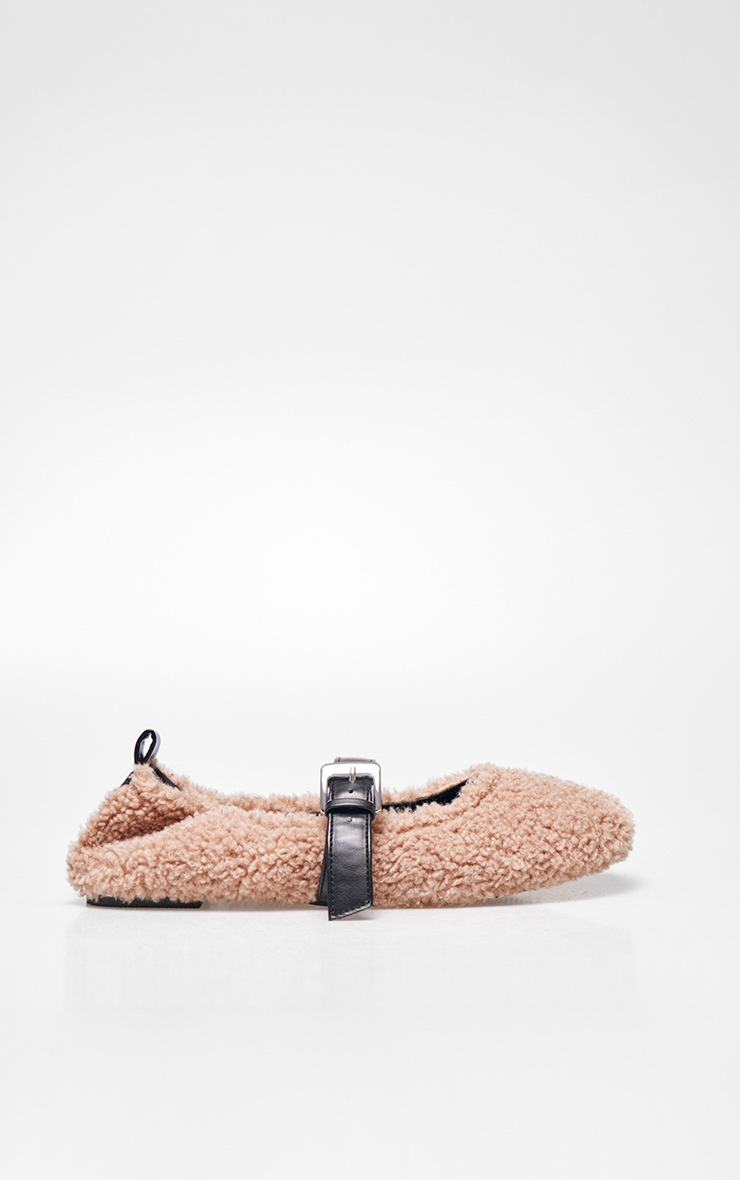 Teddy Borg Buckle Strap Flat Ballet Pumps | Footwear | PrettyLittleThing