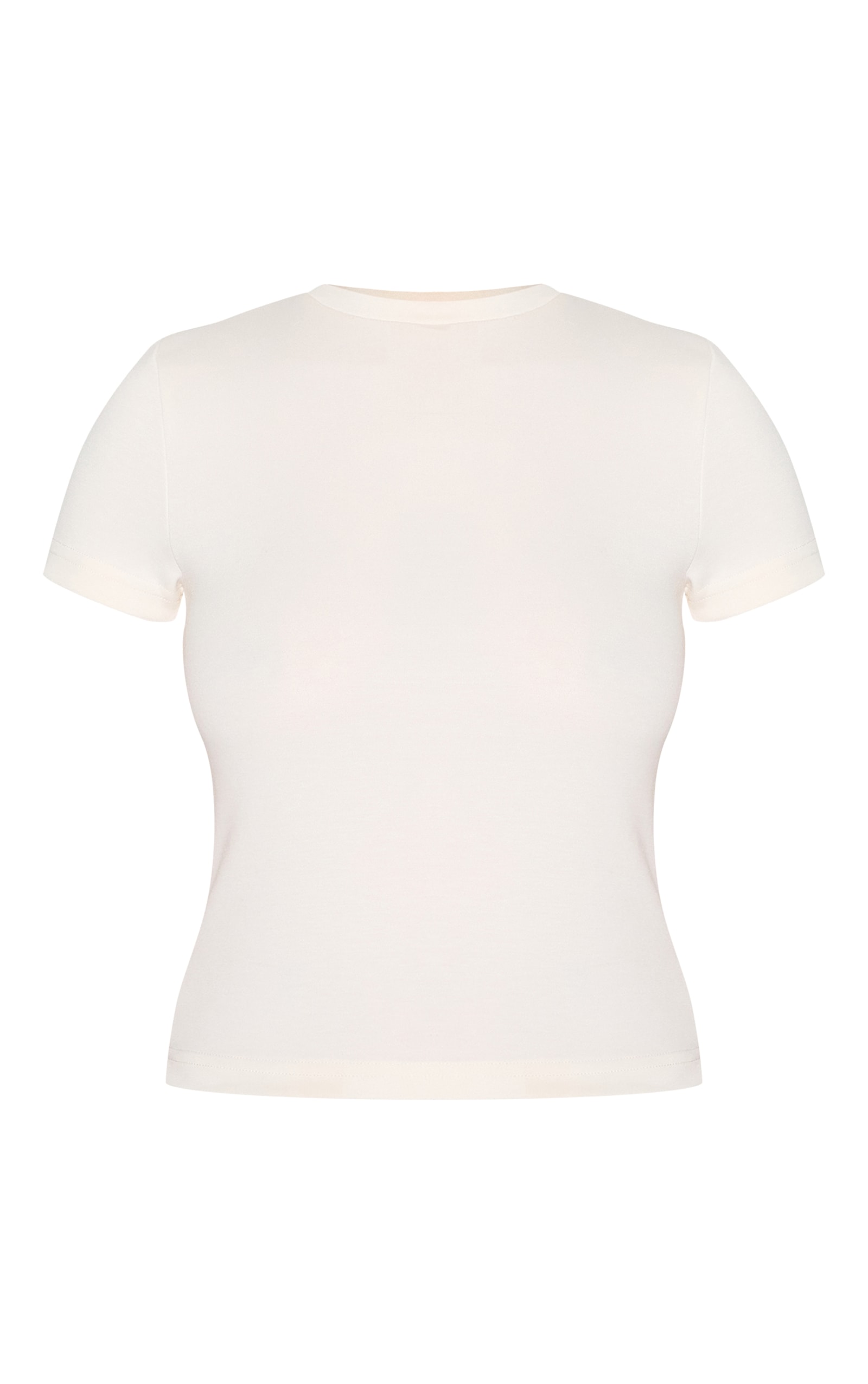 White Premium Soft Touch Fitted T Shirt | Tops | PrettyLittleThing USA