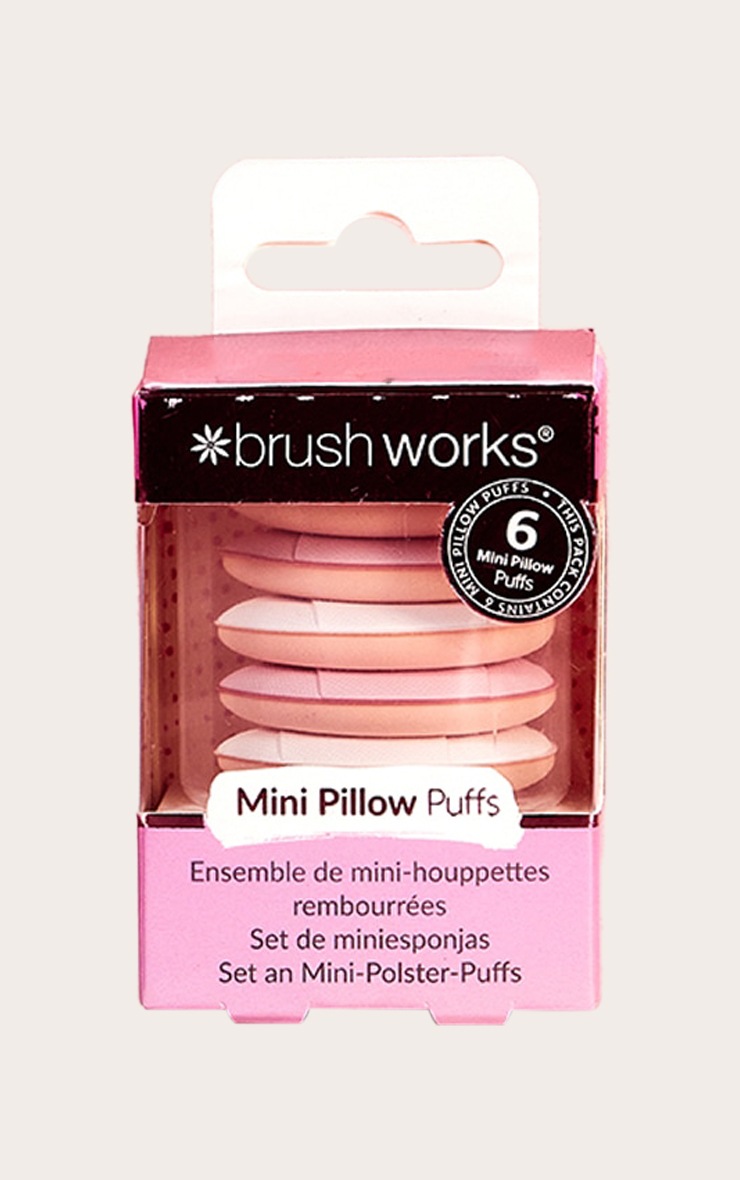 Brushworks Mini Pillow Puffs 6 Pack | Beauty | PLT