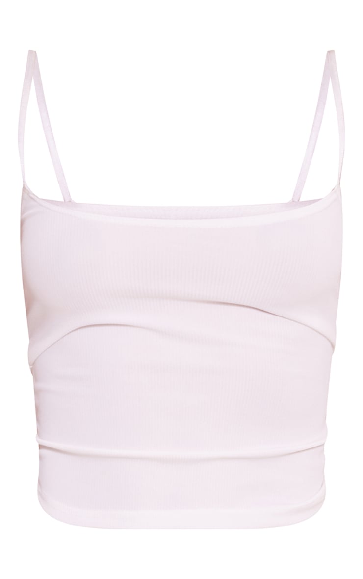 Cream Ribbed Cami Top | Lingerie & Nightwear | PrettyLittleThing