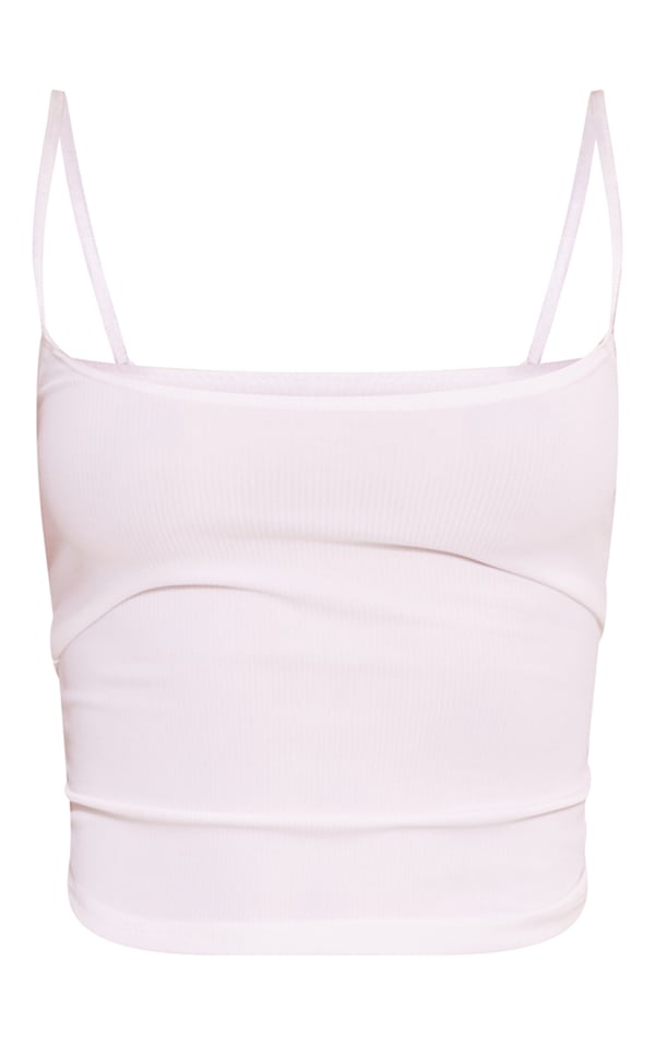 Cream Ribbed Cami Top | Lingerie & Sleepwear | PrettyLittleThing AUS