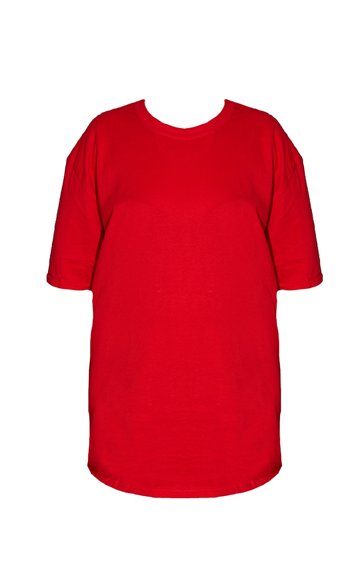 Plus Ultimate Red Oversized T Shirt | PrettyLittleThing