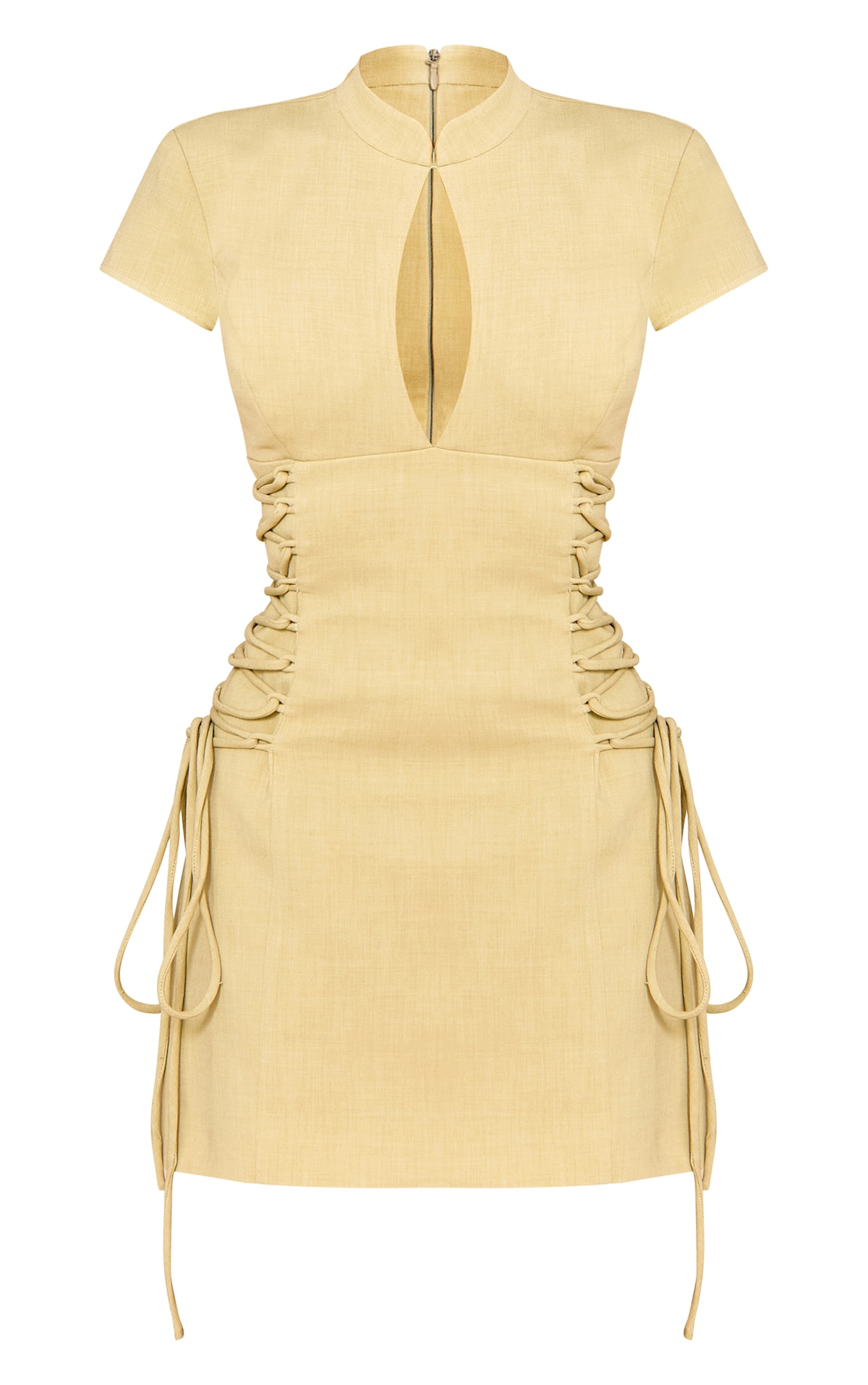 PLT Label Pale Lime Tailored Band A-line Dress | Dresses | PLT