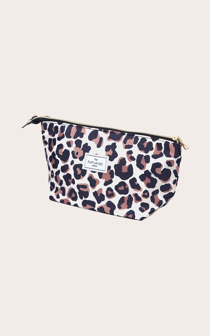 The Flat Lay Co Essential Makeup Pouch Leopard | Beauty | PLT