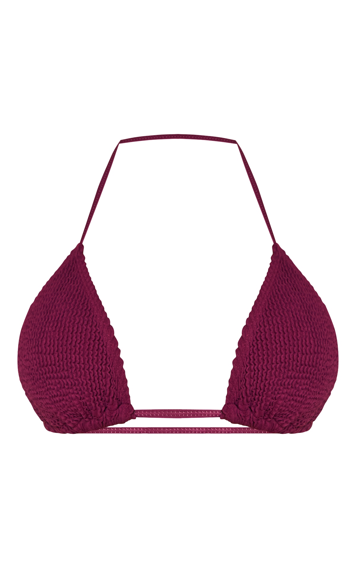 Purple Crinkle Triangle Bikini Top | Swimwear | PLT USA