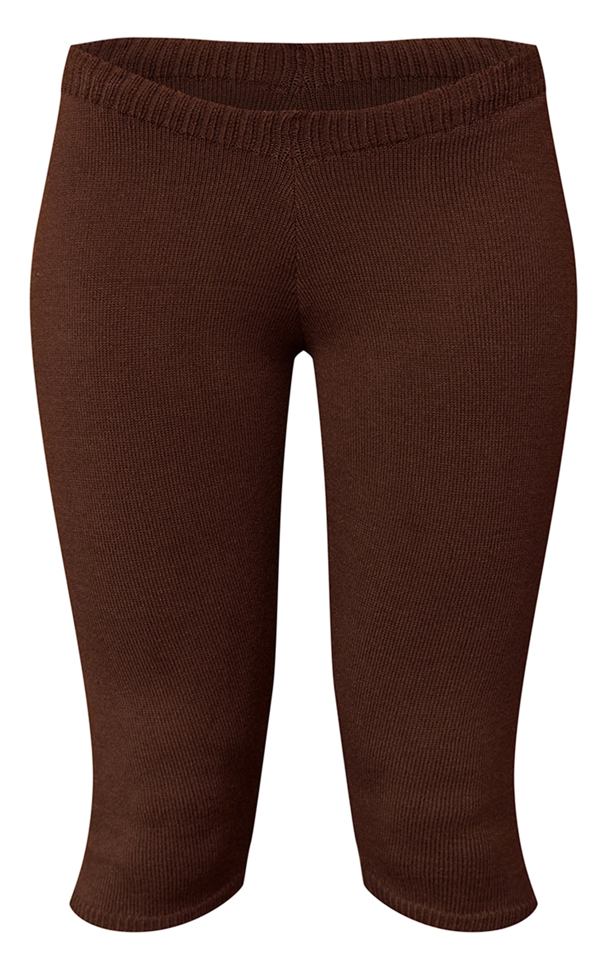 Chocolate Trim Detail Knit Capris | Knitwear | PrettyLittleThing USA