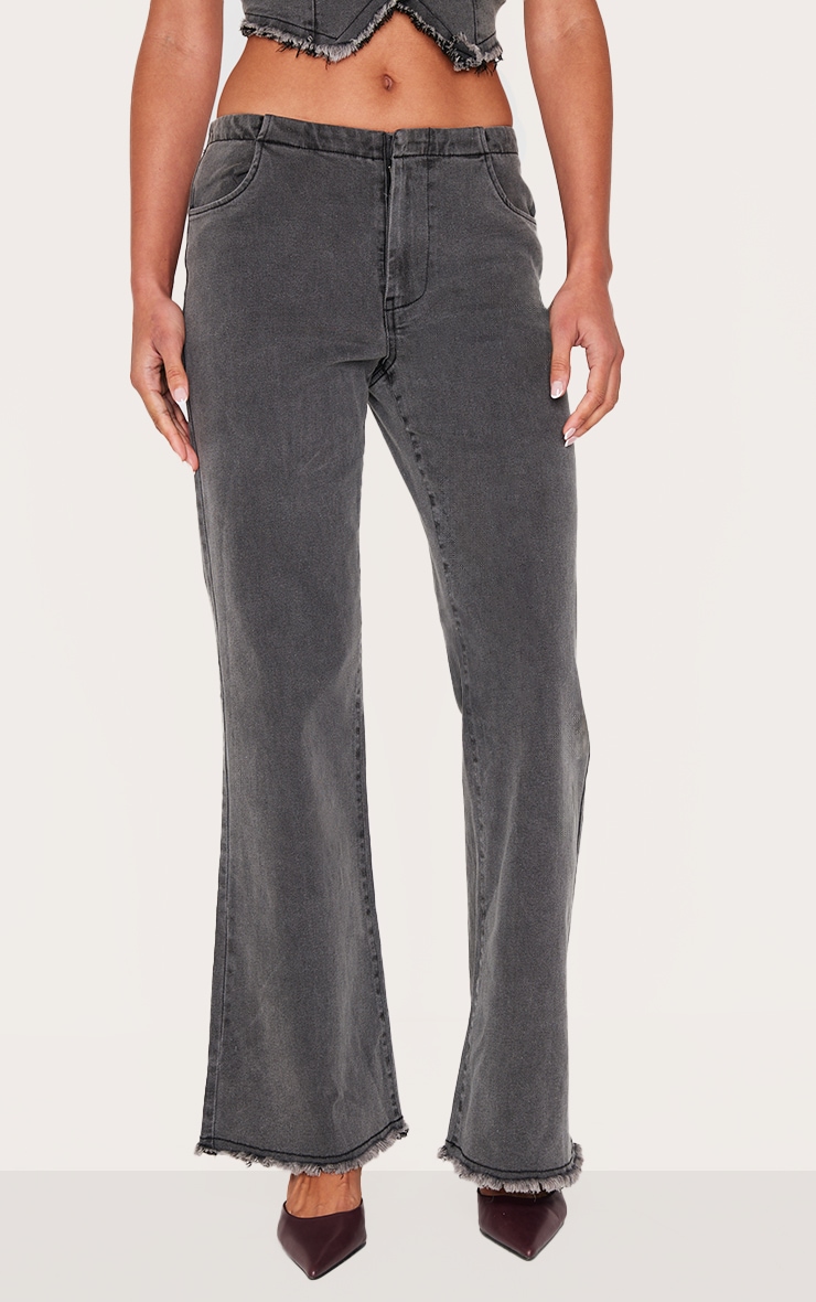 Black Invisible Waistband Low Rise Jeans | Denim | PLT USA